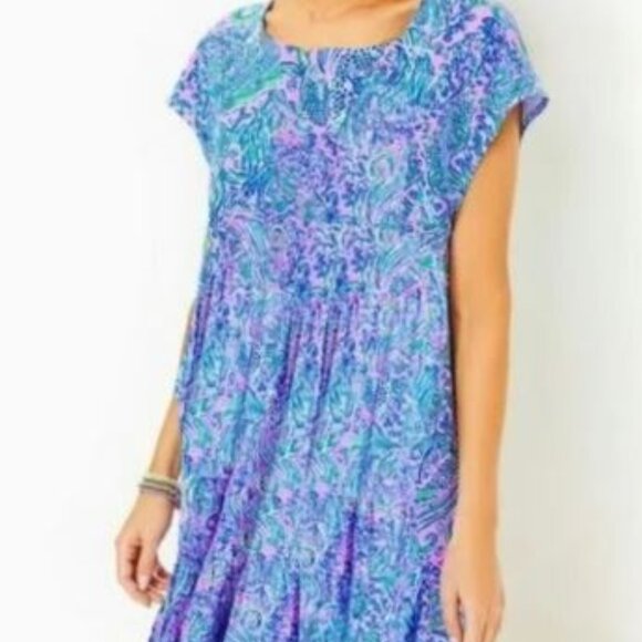 Lilly Pulitzer | Dresses | Nwt Lilly Pulitzer Short Sleeve Geanna Dress ...